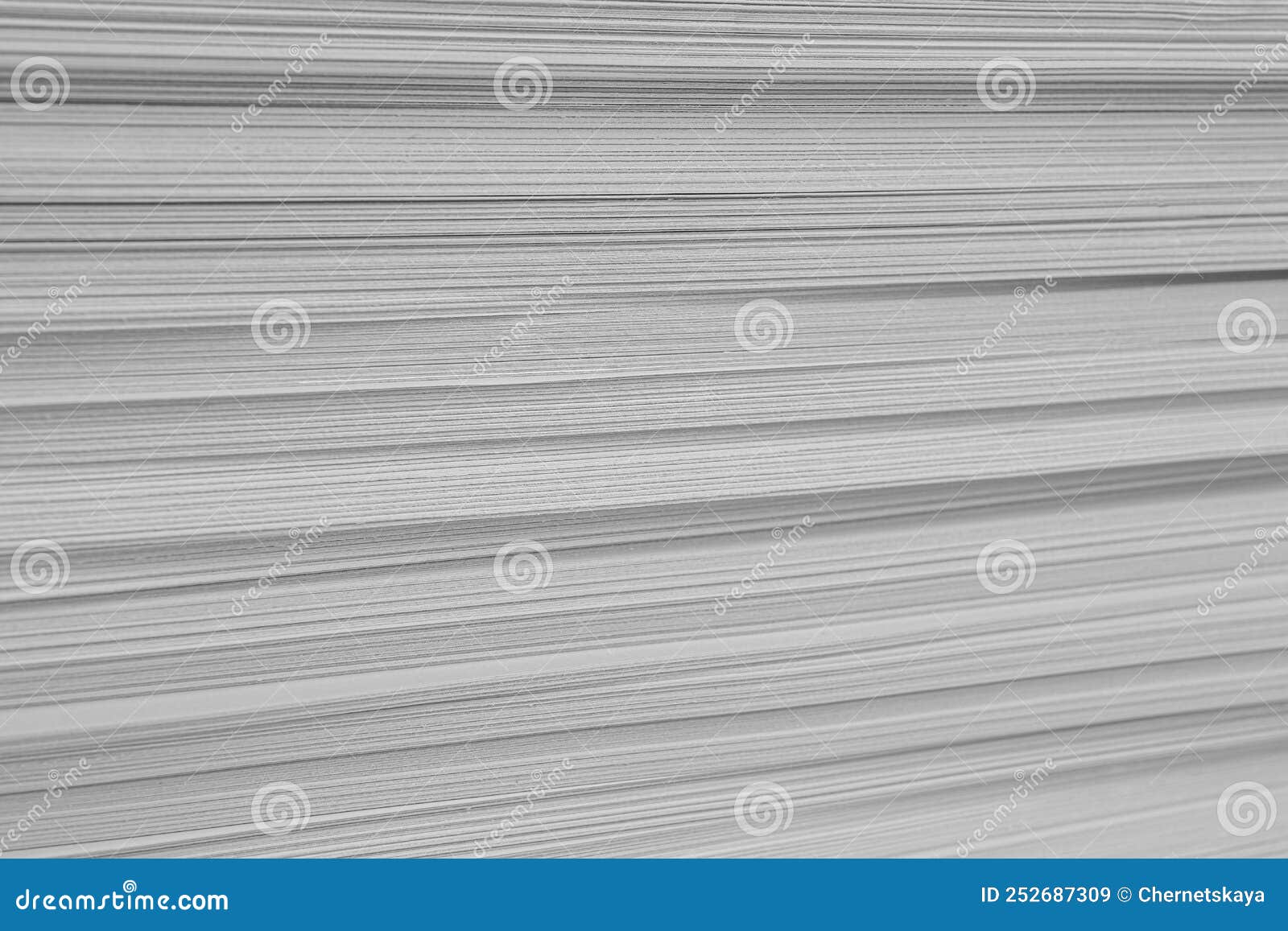 Stack of White Paper Sheets, Closeup View Stock Image - Image of ...