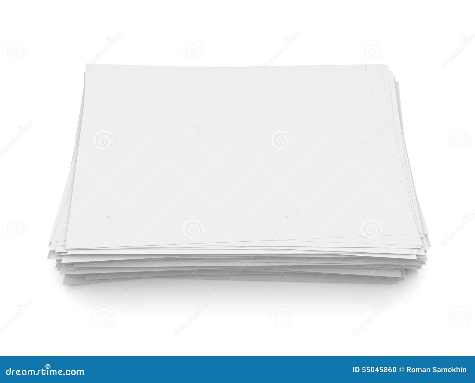 Stack of White Paper Sheets Stock Photo - Image of bundles, data: 55045860