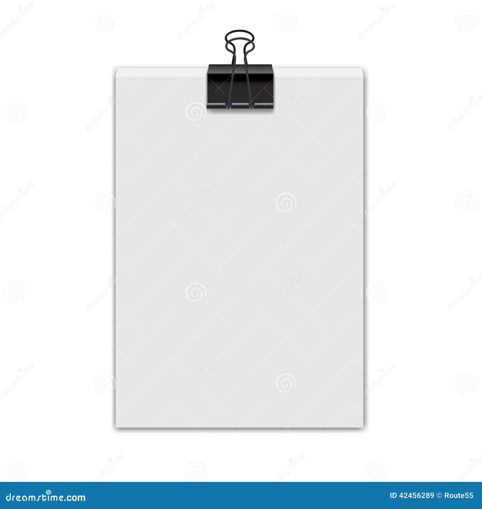 Stack white papers stock vector. Illustration of note - 42456289