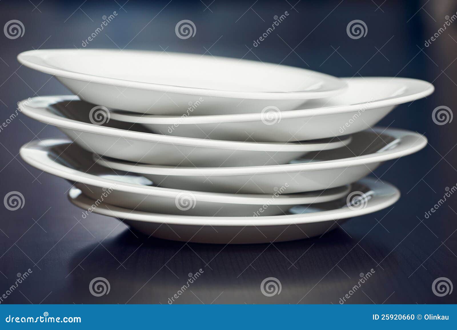 A stack of white plates stock photo. Image of close, dishware - 25920660