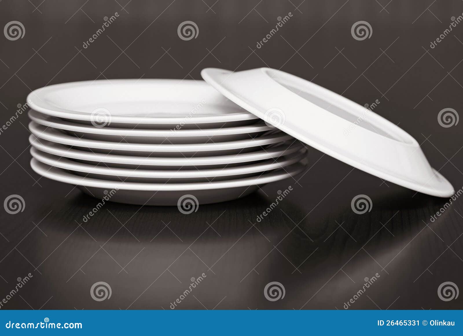 Stack of white plates stock image. Image of refreshment - 26465331