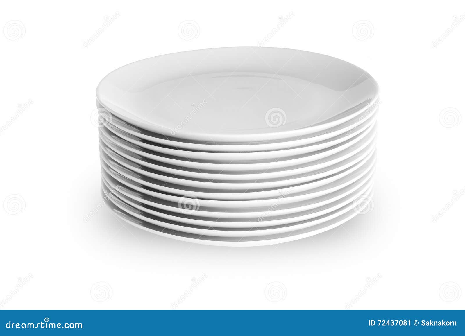Stack of white plates stock image. Image of closeup, concept - 72437081