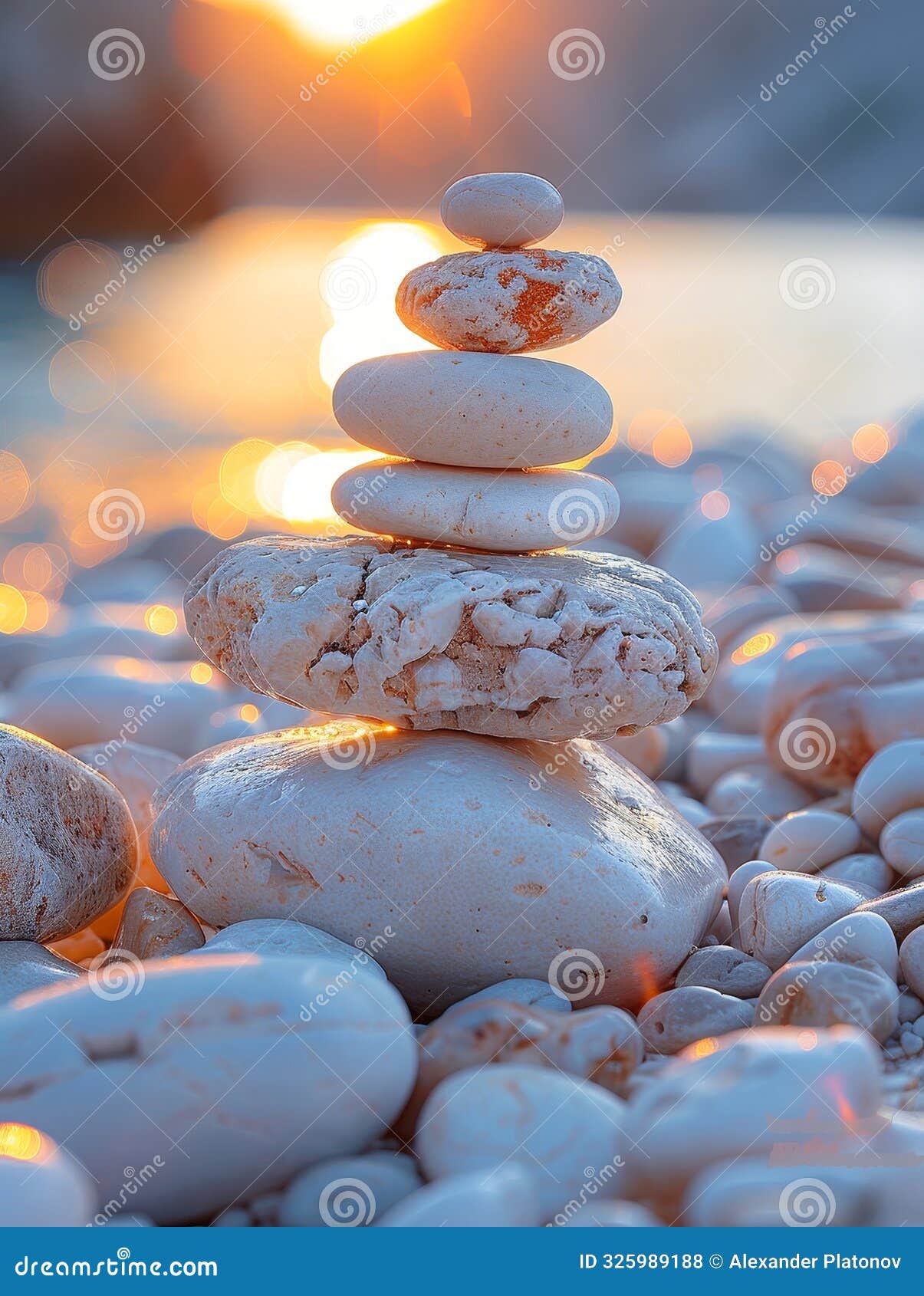 A Stack of White Rocks on a Beach Stock Illustration - Illustration of ...