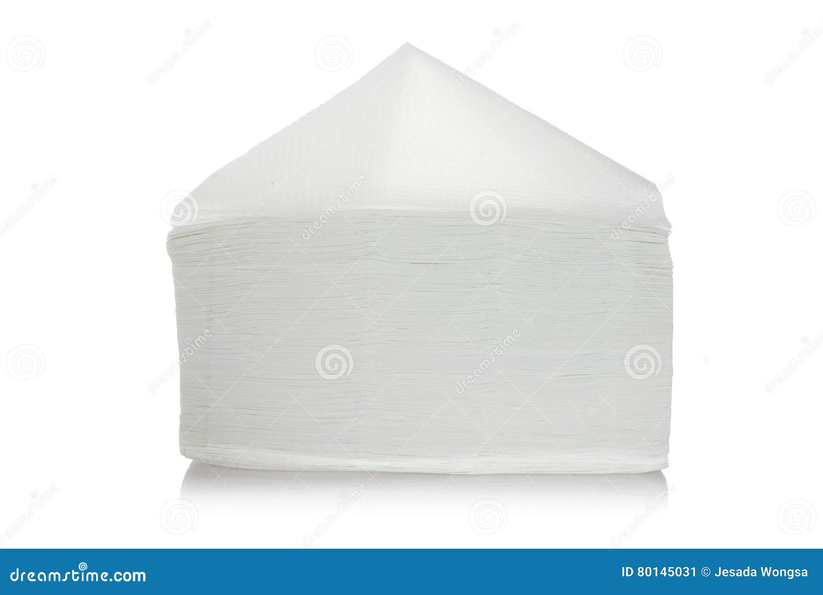 Stack of White Tissue Paper Isolated Stock Image - Image of clean ...