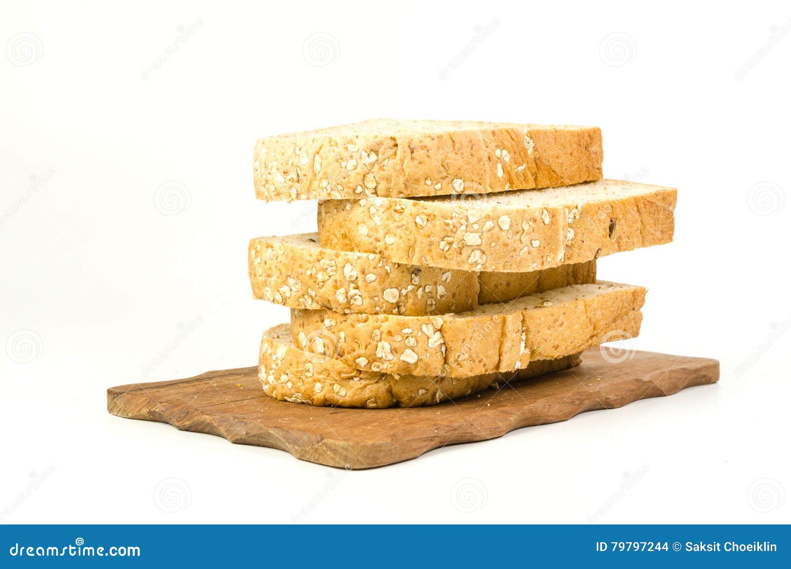 Stack of whole wheat bread stock photo. Image of cutting - 79797244