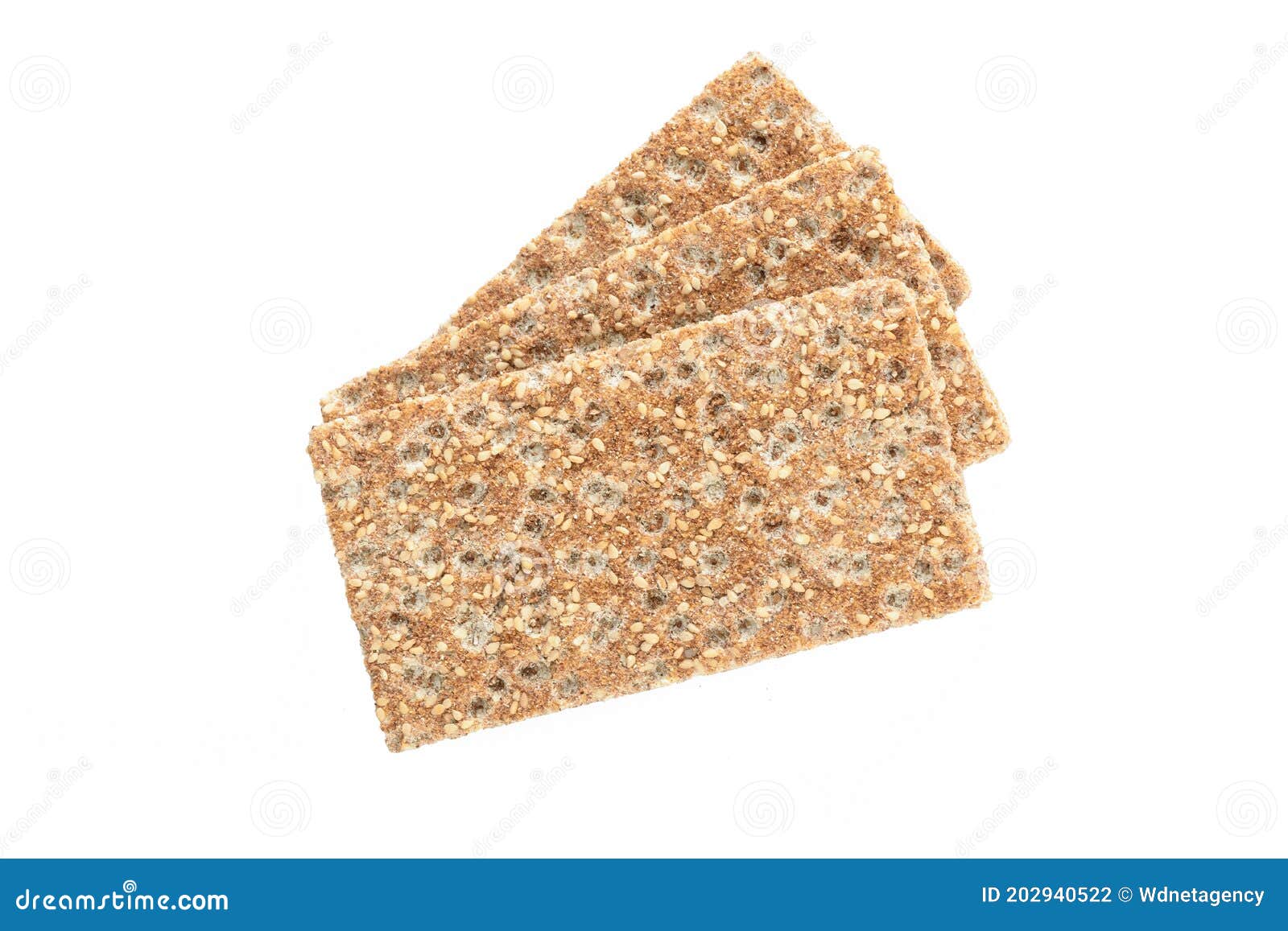 Crispbread with Cereals and Sesame Stock Photo - Image of health, hard ...
