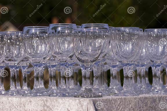 Stack wine glasses stock photo. Image of dine, aperitif - 1844780