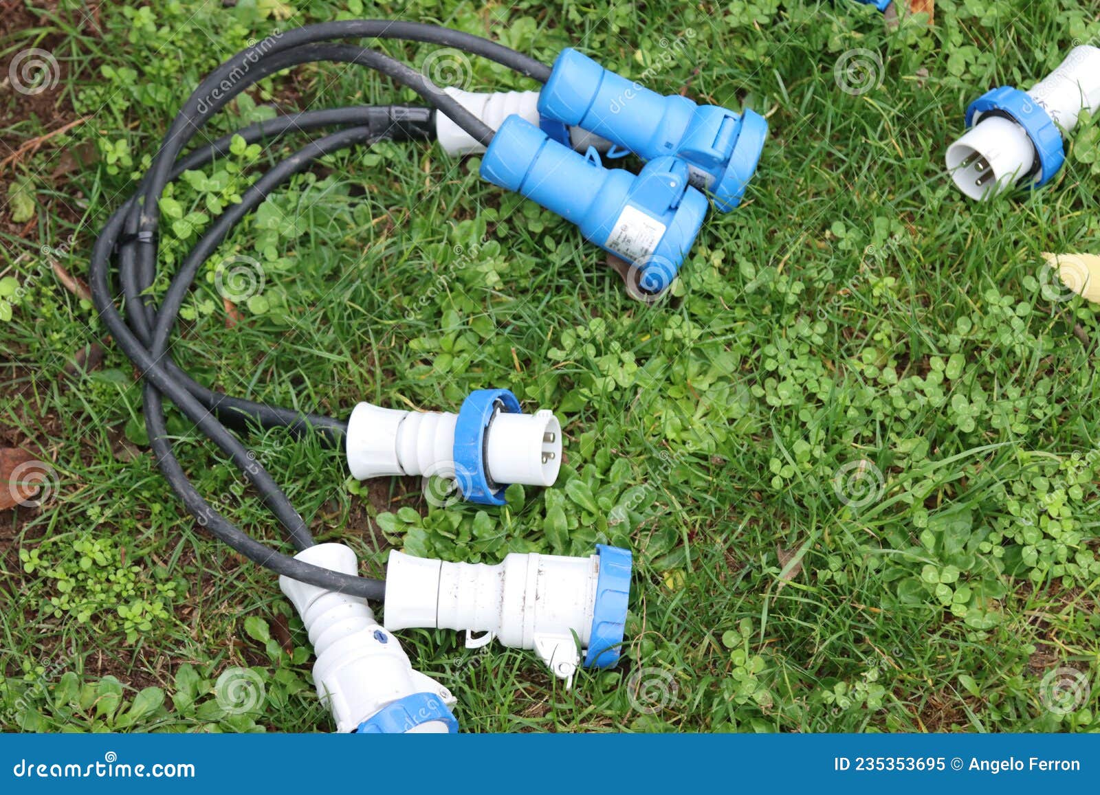 Stack of Wires and Industrial Type Sockets Sockets Stock Image - Image ...