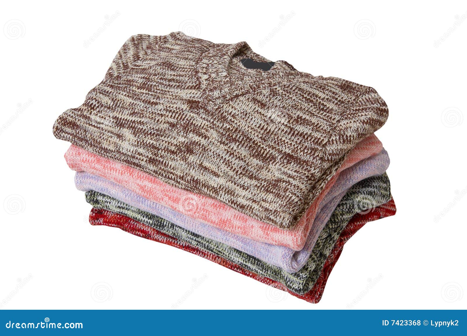 Stack of Wonderful Sweaters #2. Stock Photo - Image of fiber, brown ...
