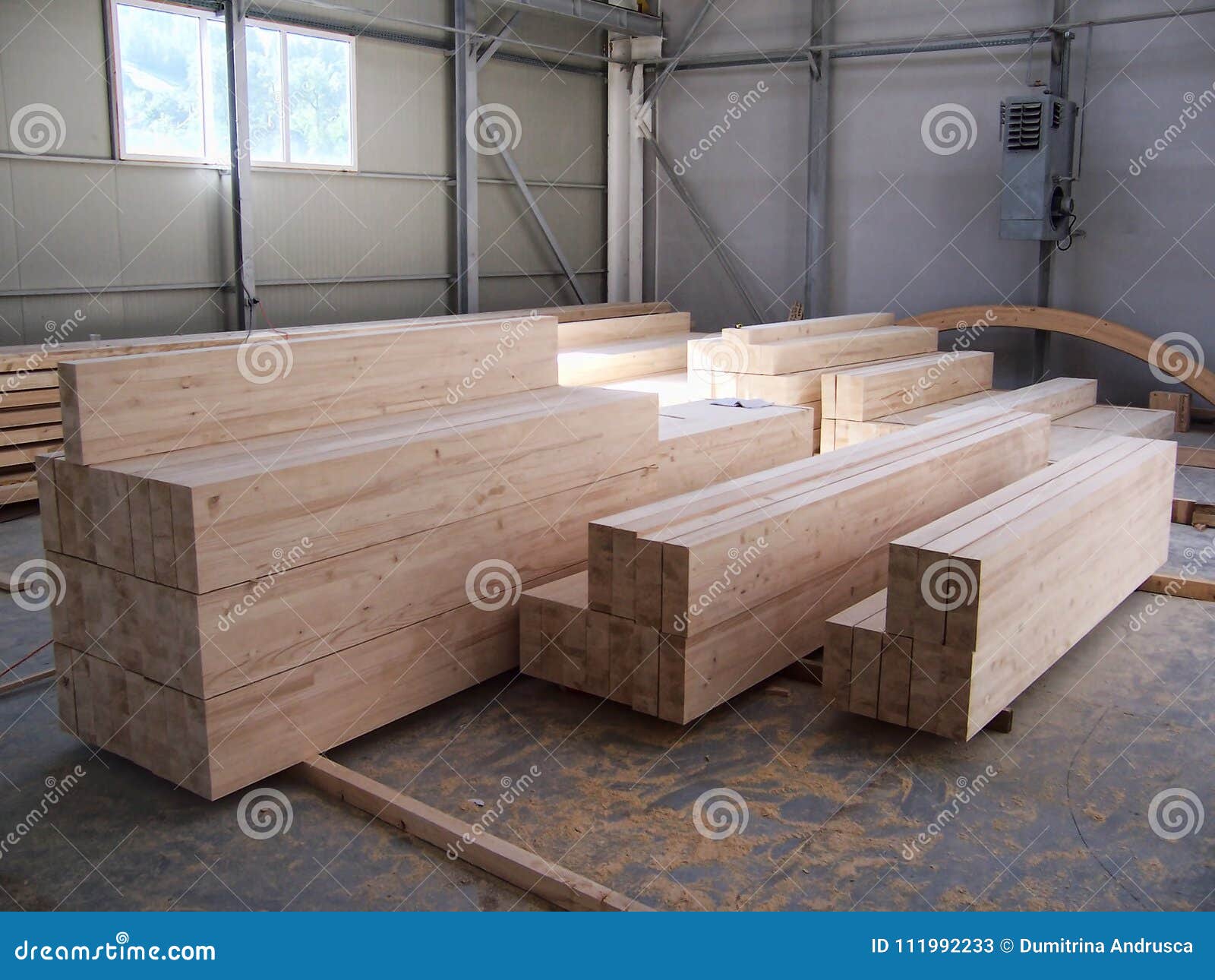 Wood beams construction stock image. Image of architecture - 111992233