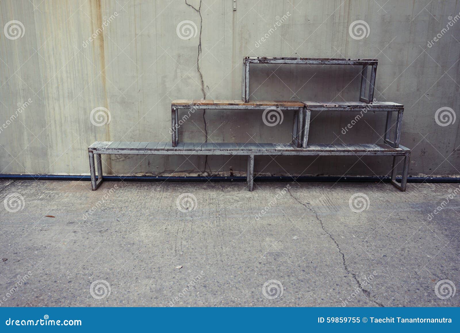 Stack of wood bench stock image. Image of horizontal - 59859755