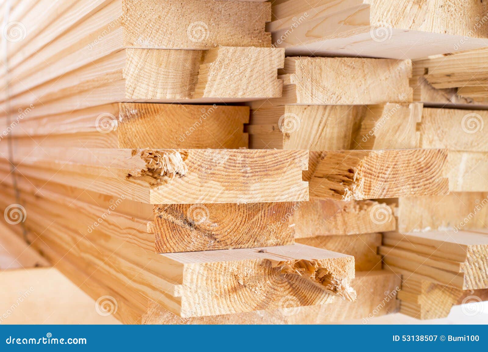 Stack of Wood Boards for Construction or Stock Image - Image of ...