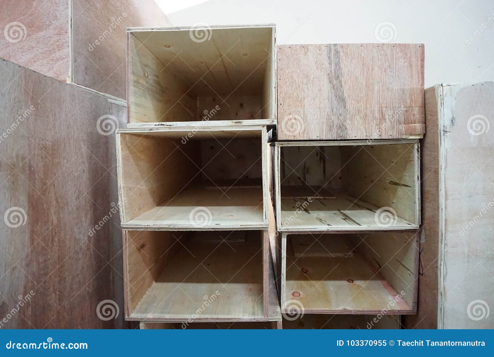Stack of wood box stock image. Image of background, industry - 103370955