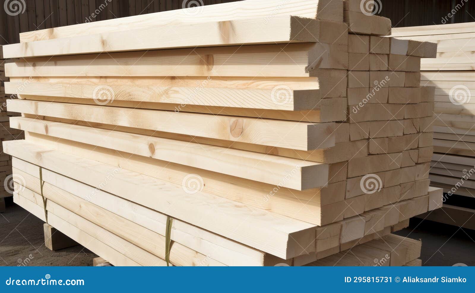 A stack of wood planks stock illustration. Illustration of background ...