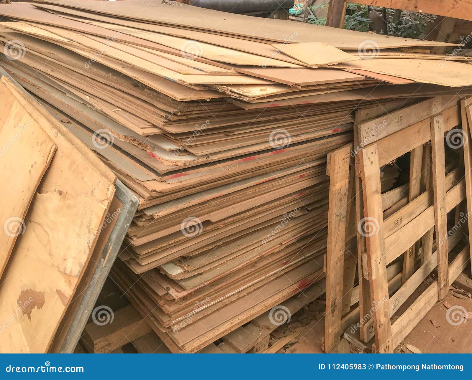 Stack of Wood in Storage Warehouse Stock Image - Image of lumber ...