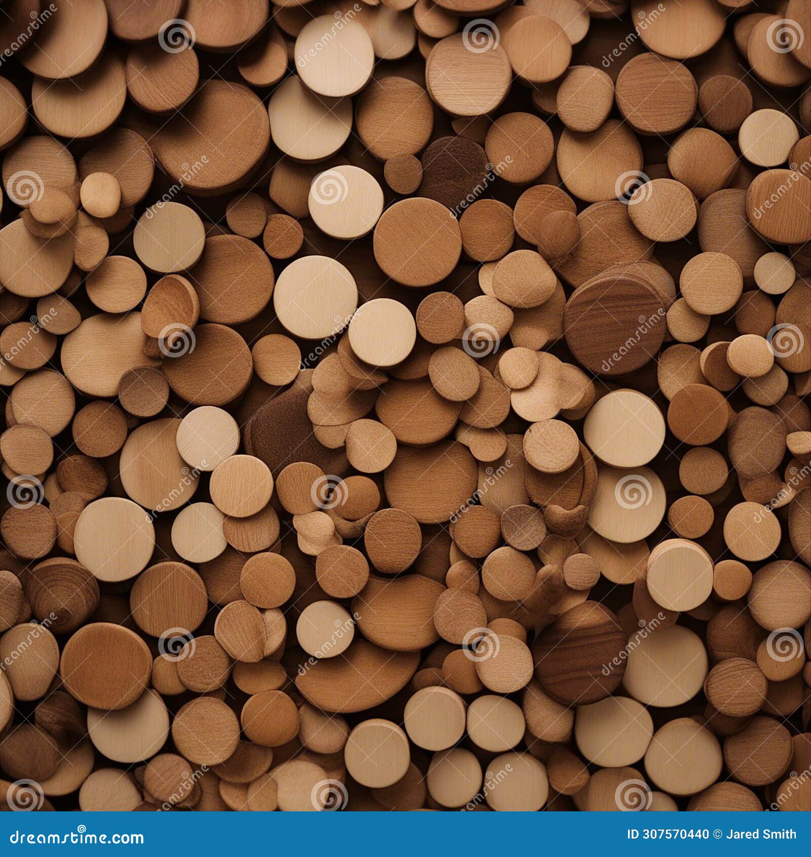 Stack of Wood _A Wooden Tile Background Design with Small Circles Stock ...