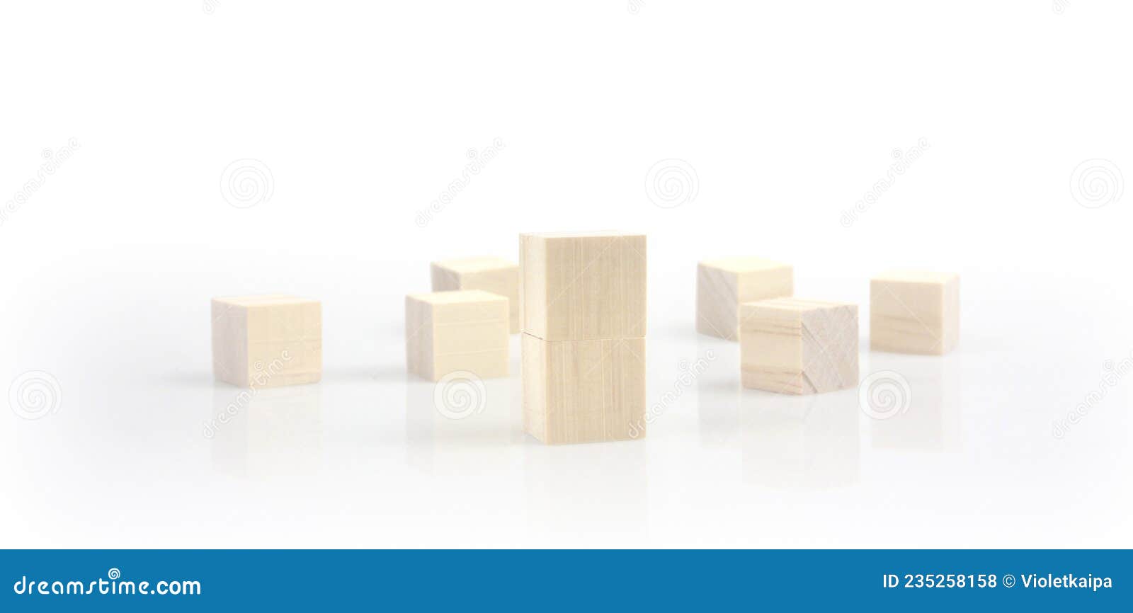 Stack Wooden Blocks from Natural Wood Stock Photo - Image of stack ...