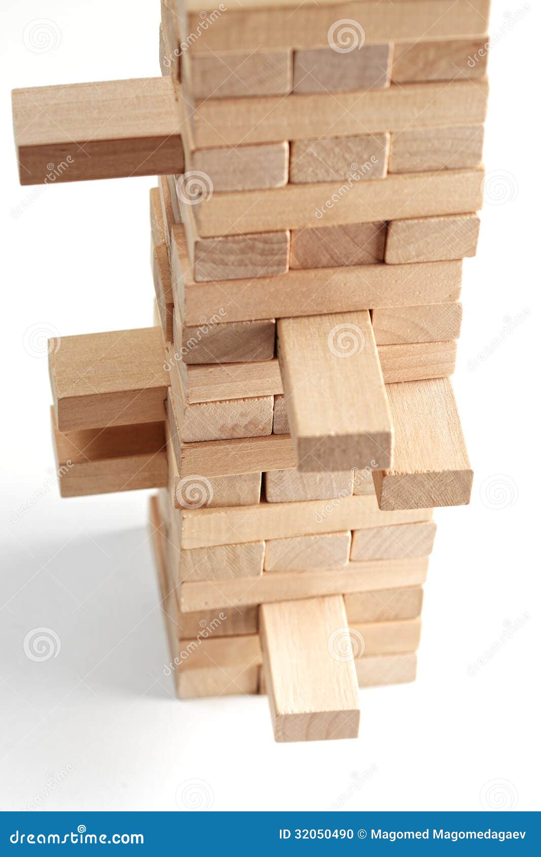 Stack of wooden blocks stock photo. Image of tower, block - 32050490