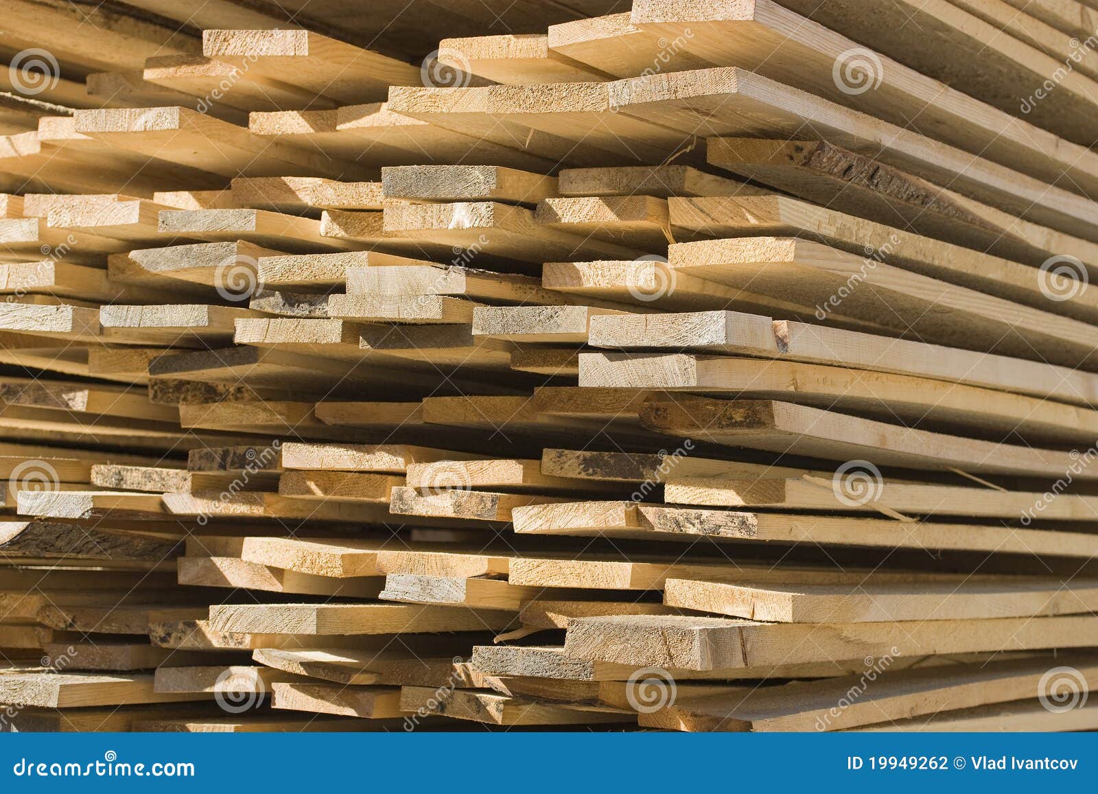 Stack of wooden boards. stock photo. Image of pile, material - 19949262