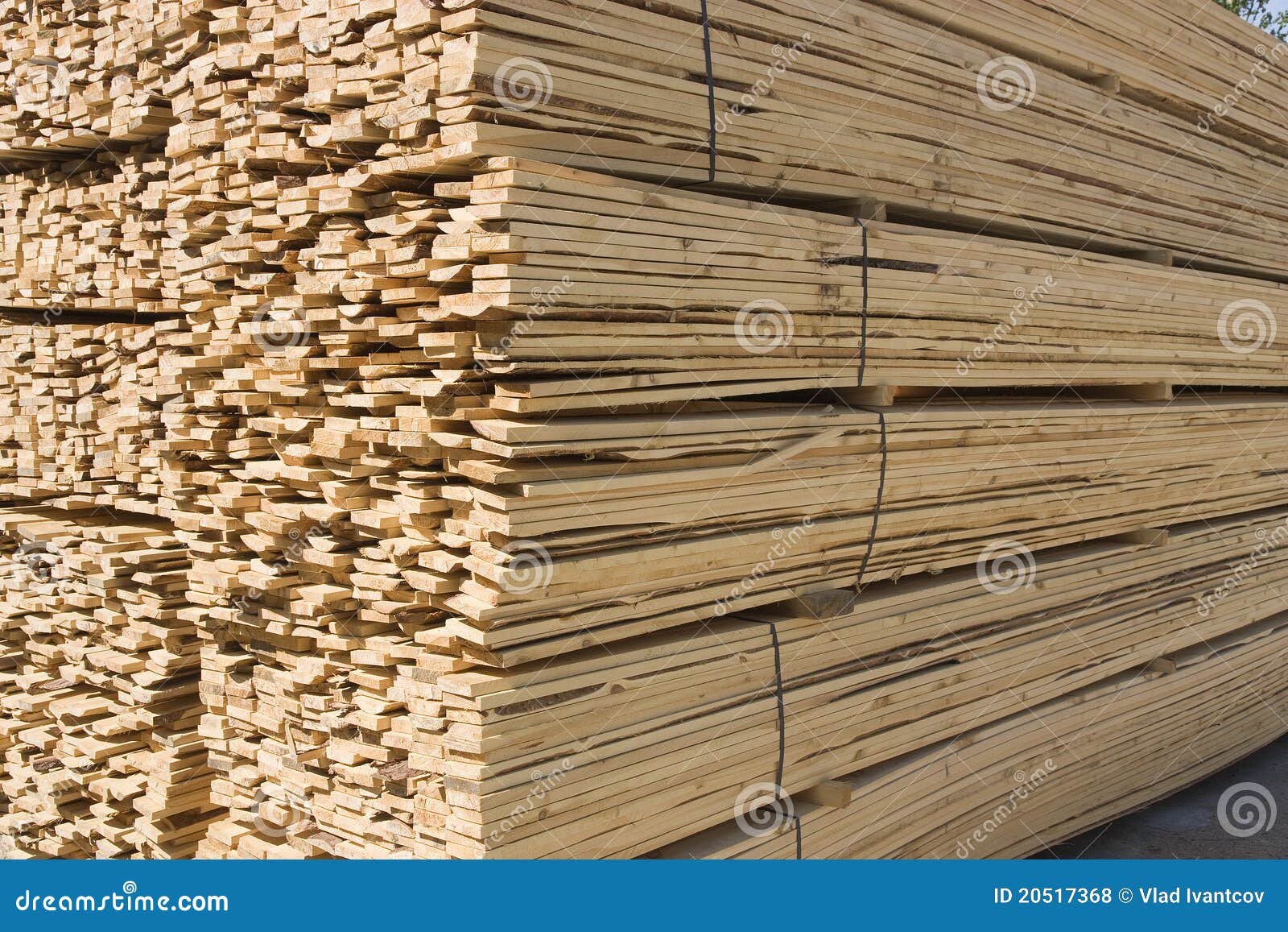 Stack of wooden boards. stock photo. Image of framework - 20517368
