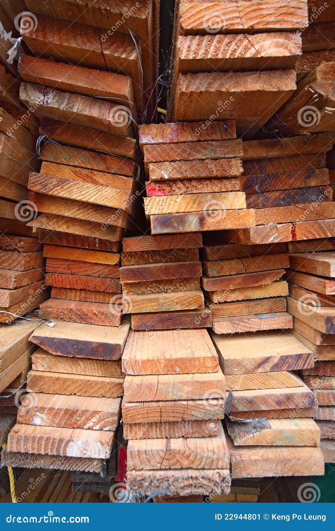 Stack of wooden boards. stock image. Image of plank, construction ...