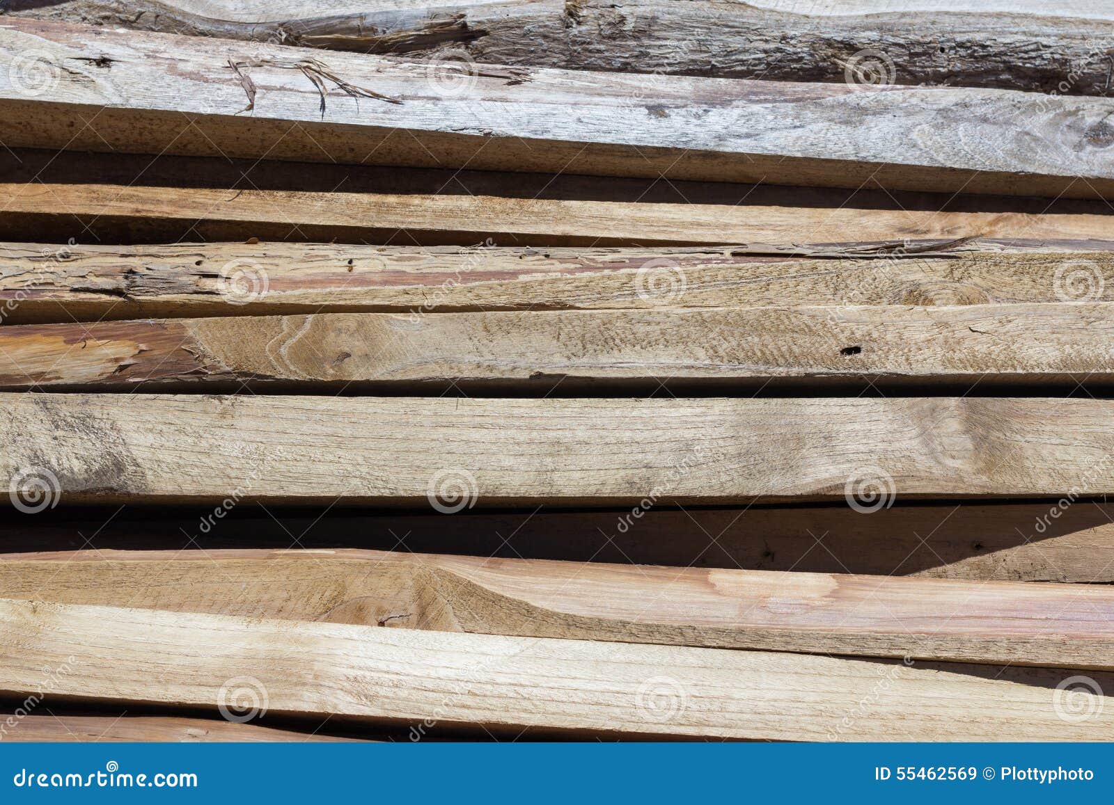 Stack of Wooden Boards on Background Stock Image - Image of natural ...
