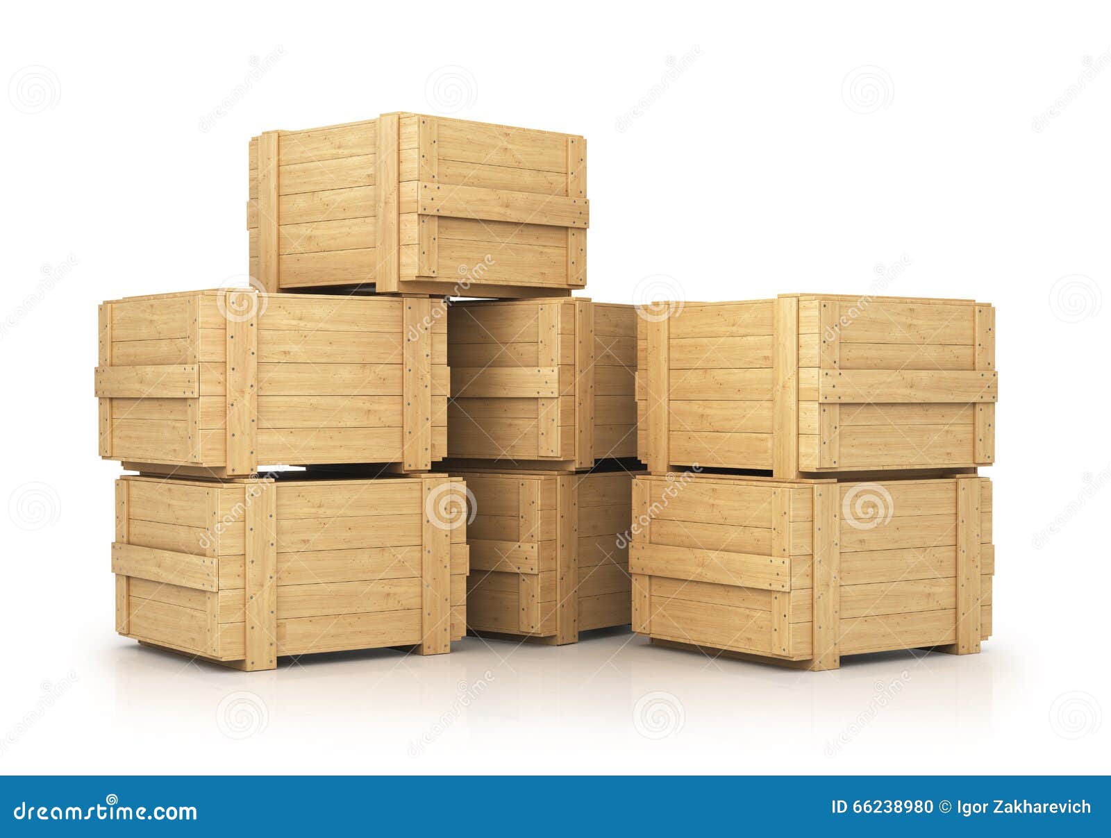 Stack Of Wooden Boxes Stock Photo | CartoonDealer.com #66238980