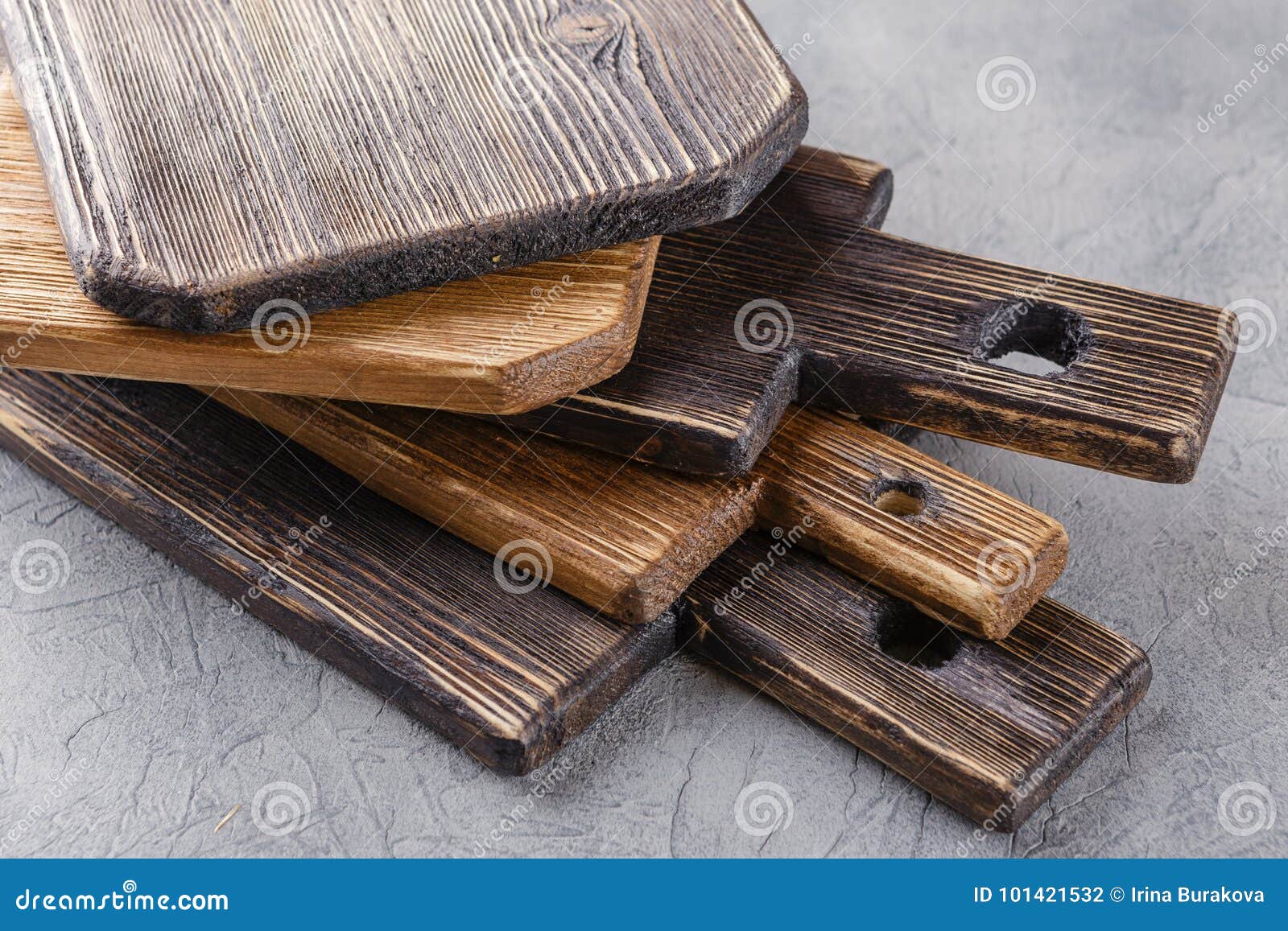 Set of cutting boards stock photo. Image of restaurant - 101421532
