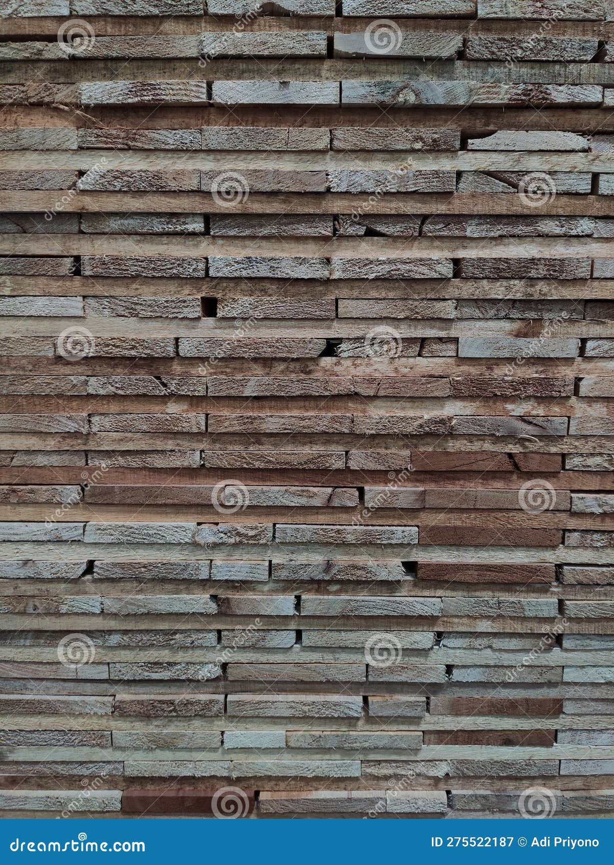 Stack of Wooden Pallet in a Row Stock Image - Image of background ...