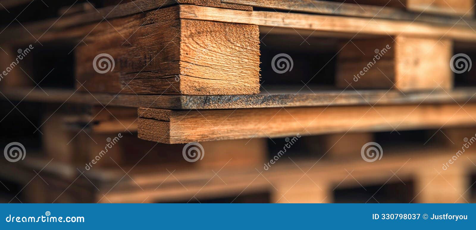 Wooden Pallets Stacked Outside Industrial Factory Building, Industrial ...