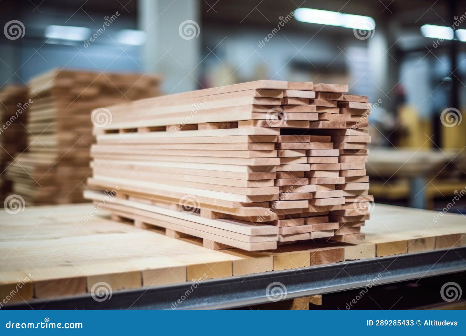 Stack of Wooden Planks Ready for Furniture Assembly Stock Image - Image ...