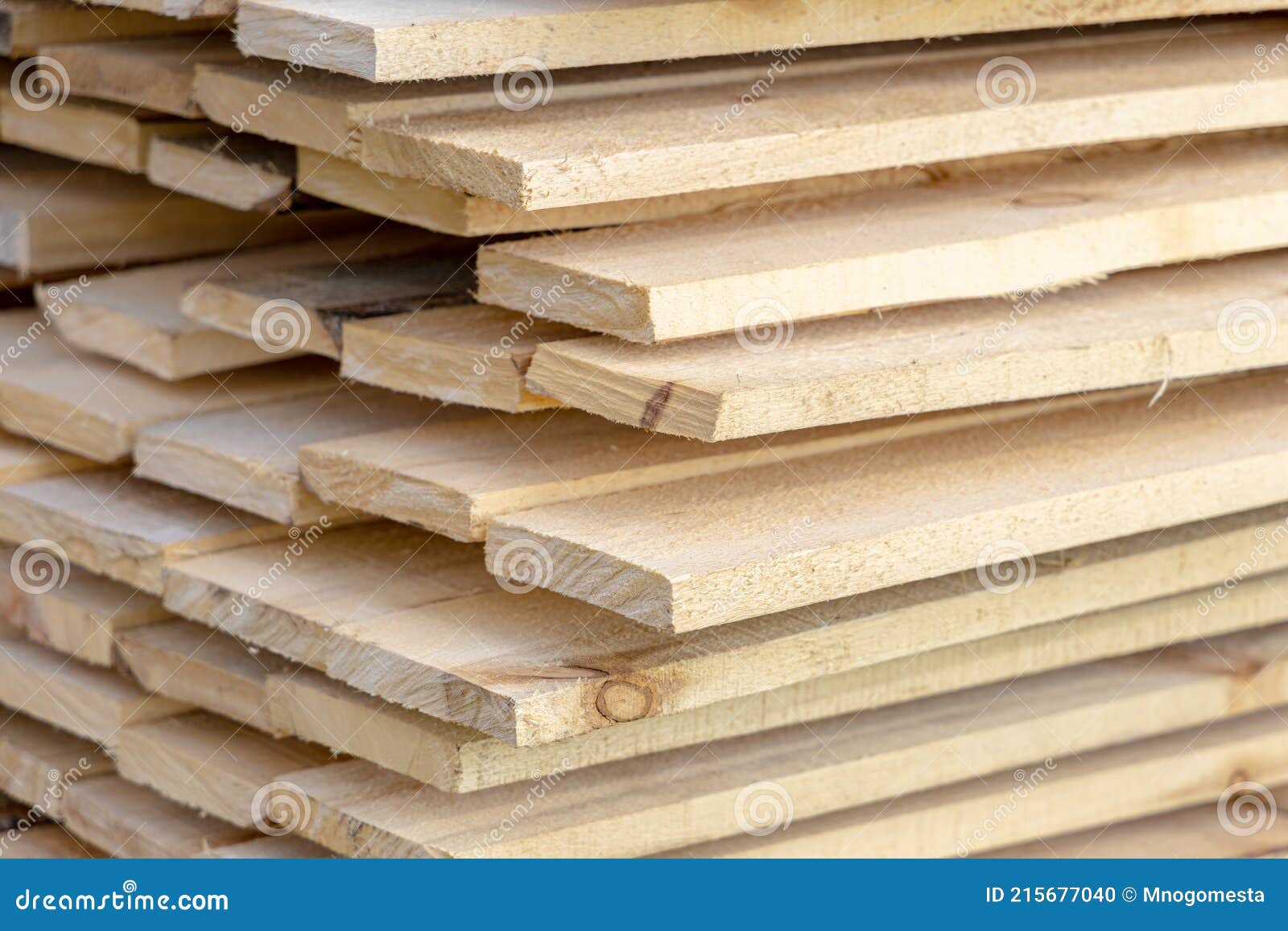 Stack of Wooden Planks. Timber Construction Material Stock Photo ...