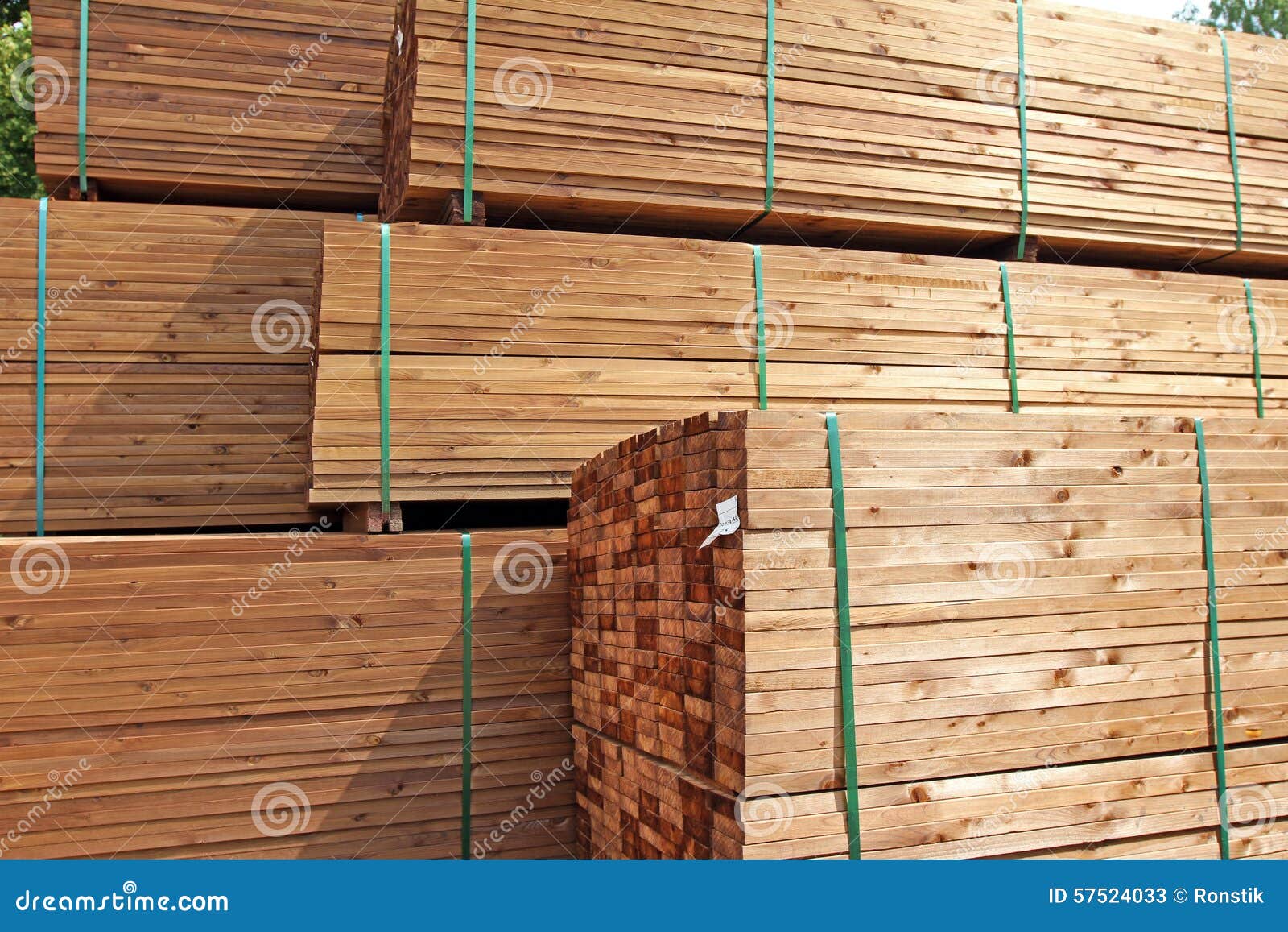 Stack of Wooden Terrace Planks Stock Image - Image of storage, heap ...