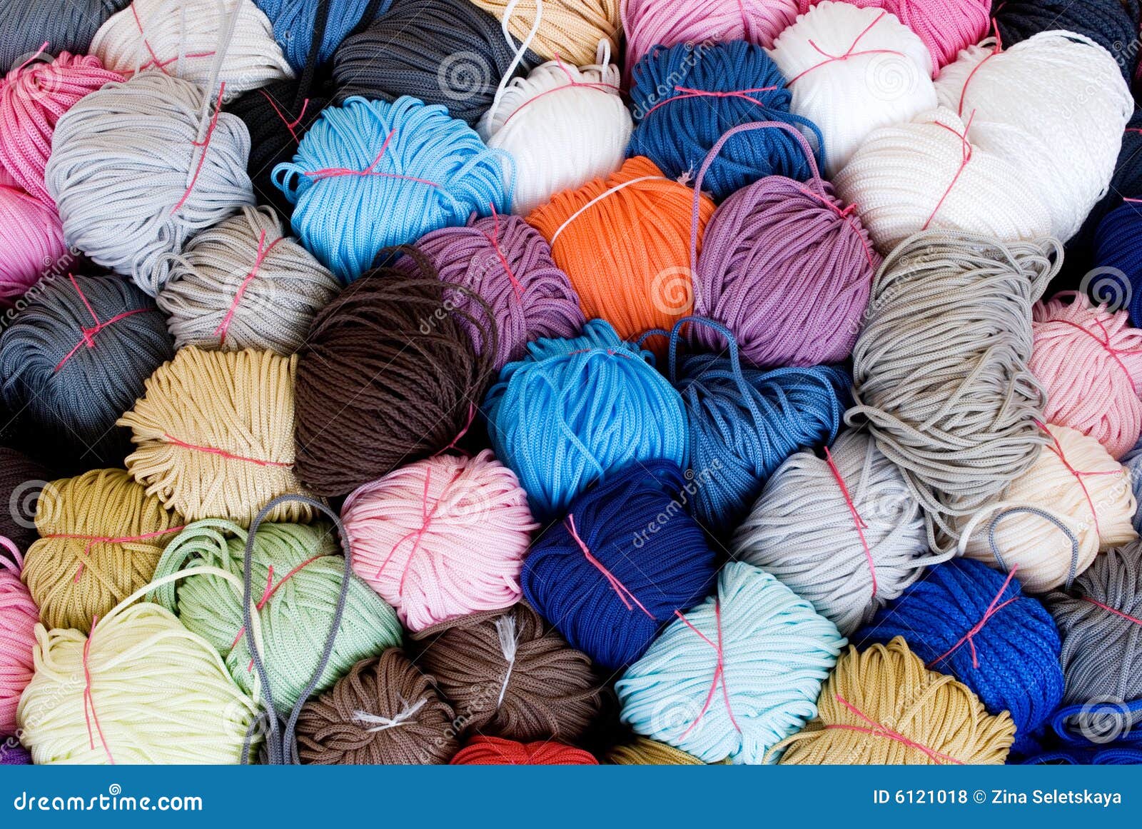 Stack of yarn stock photo. Image of colored, multi, variation - 6121018