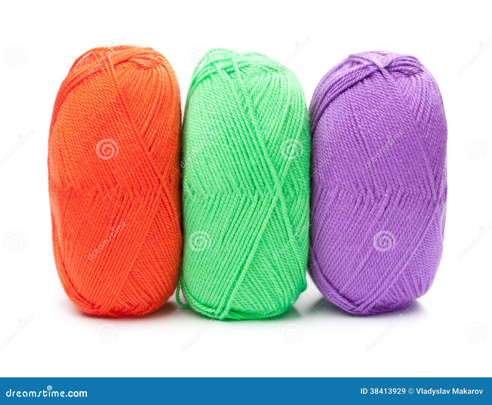 Stack of Yarn Skeins in Red, Green, Purple Colors Stock Image - Image ...