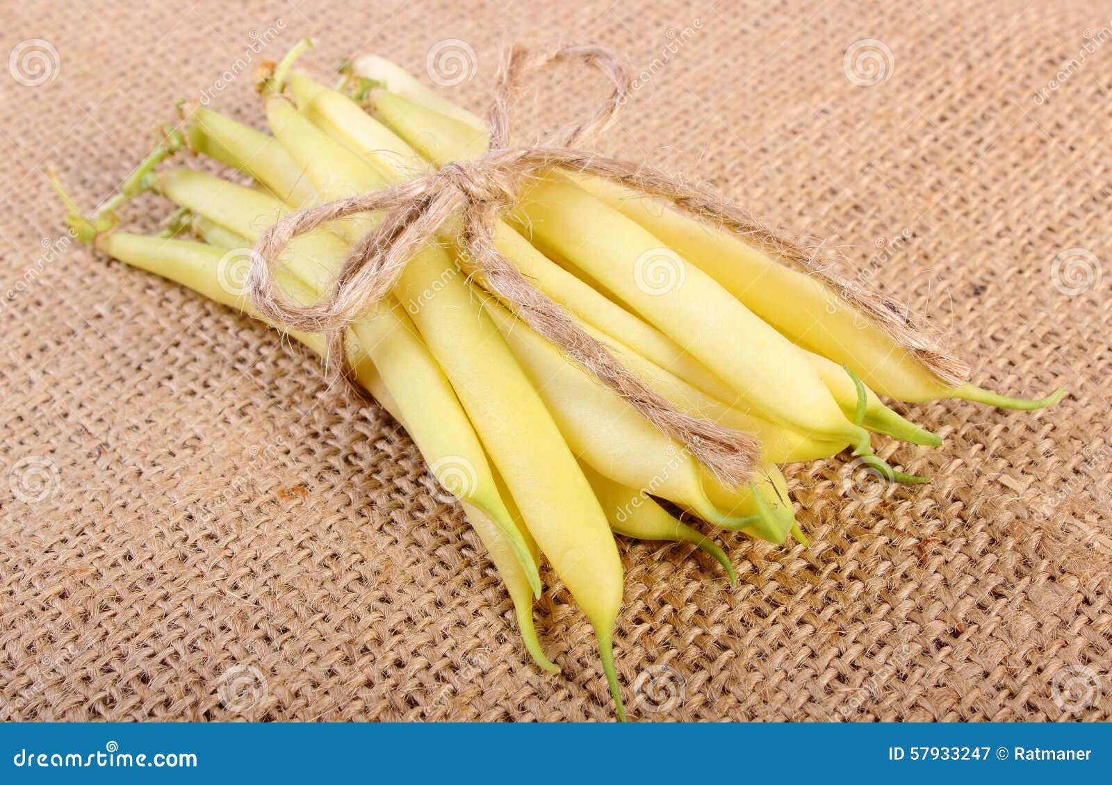 Stack of Yellow Beans on Jute Canvas, Healthy Food Stock Image - Image ...