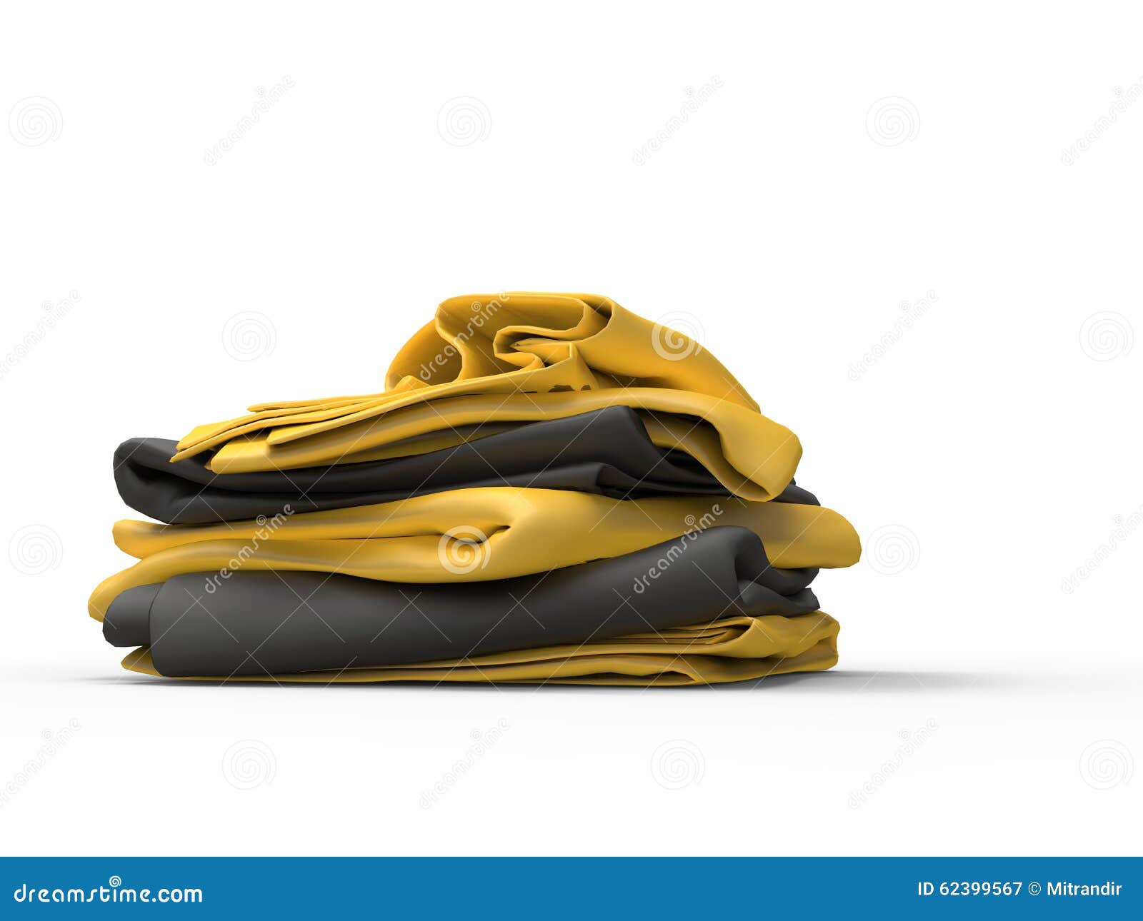 Stack of Yellow and Black Sheets Stock Illustration - Illustration of ...