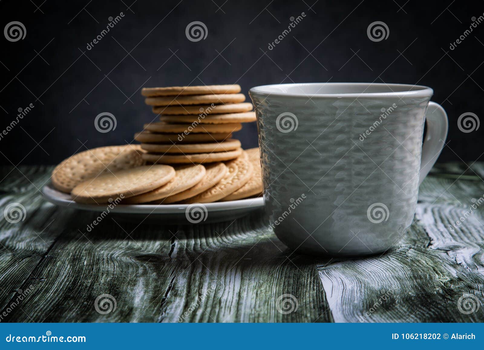 Stack of Yellow Shortbread Cookies on a White Backgroun Stock Photo ...