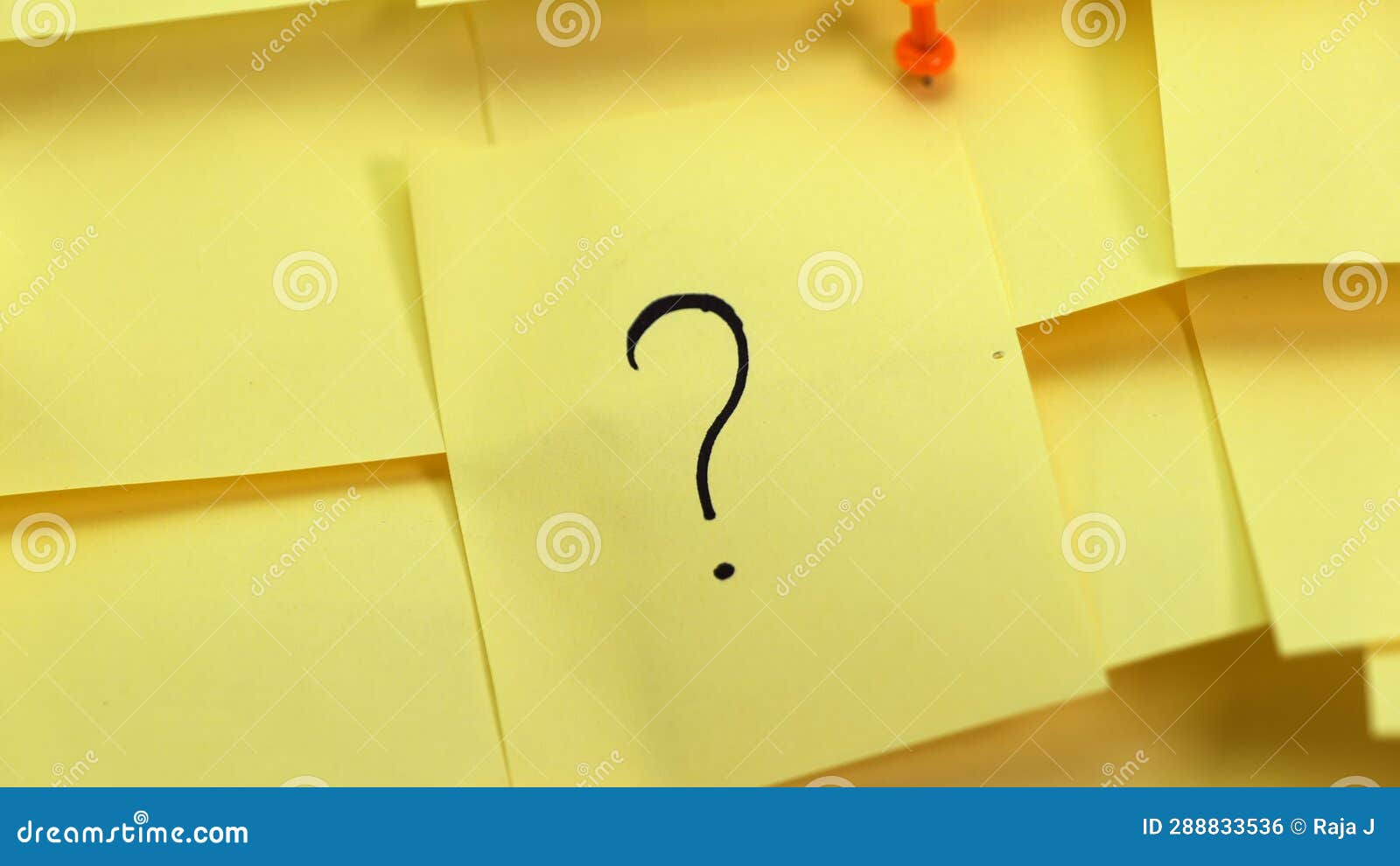 Stack of Yellow Sticky Notes with Question Marks Stock Footage - Video ...