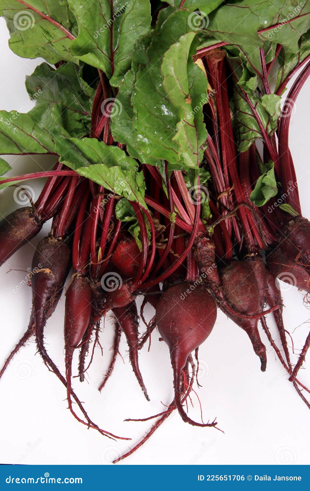 Stack of Young Beets with Leaves Isolated on a White Background Stock ...