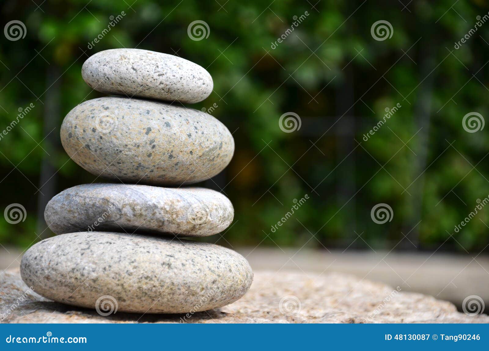 Stack of Zen Rocks in Garden Stock Image - Image of rock, spiritual ...