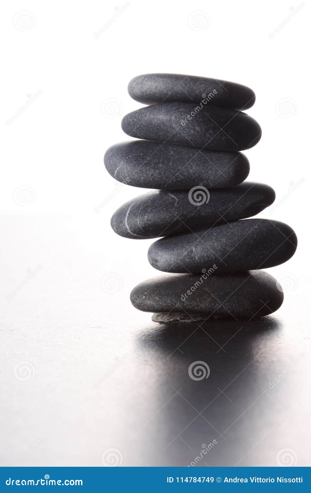 Stack of Zen Stones Concept Piled Up on White Background Stock Image ...