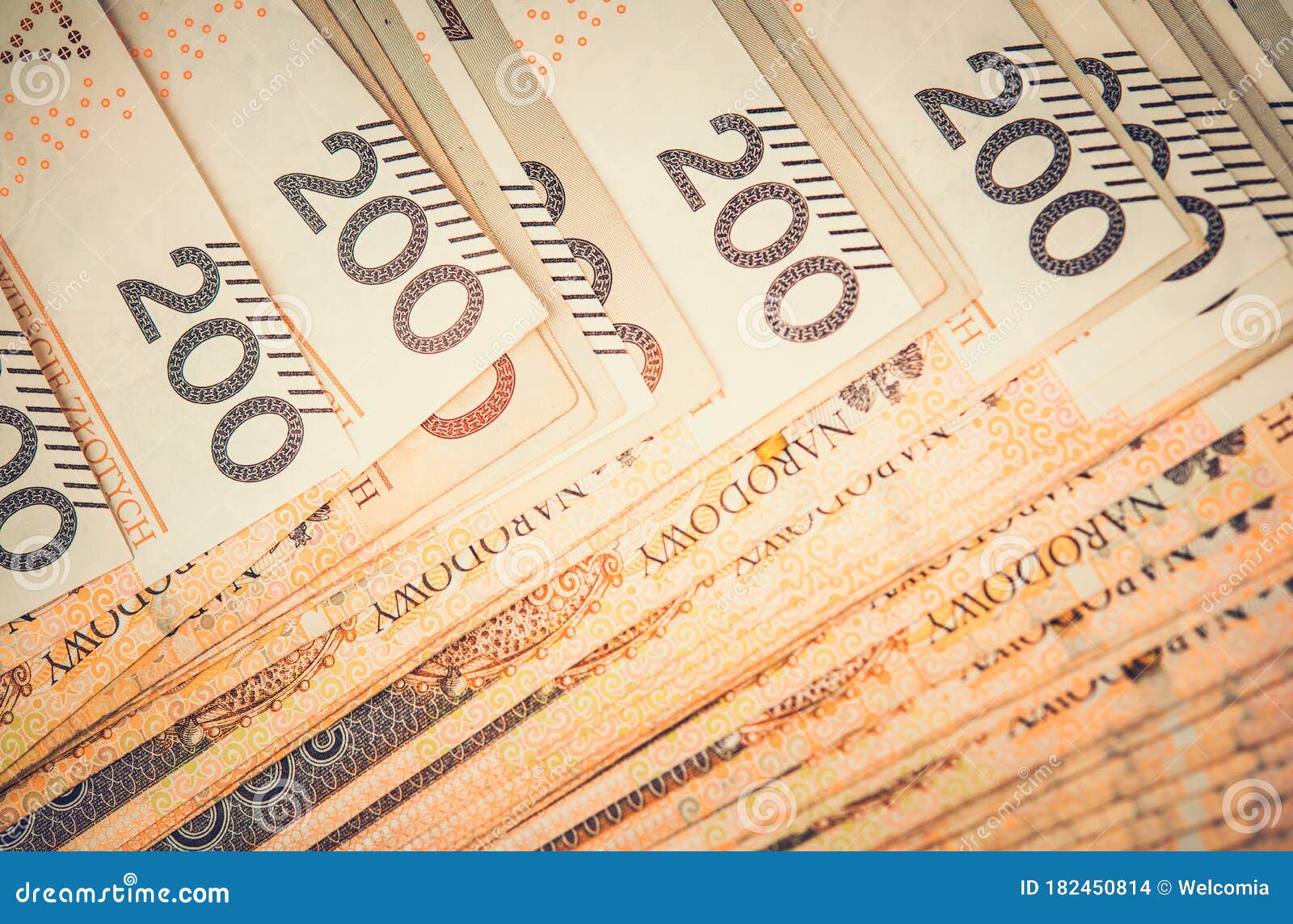 Stack of 200 Zloty in Polish Paper Currency Stock Photo - Image of ...