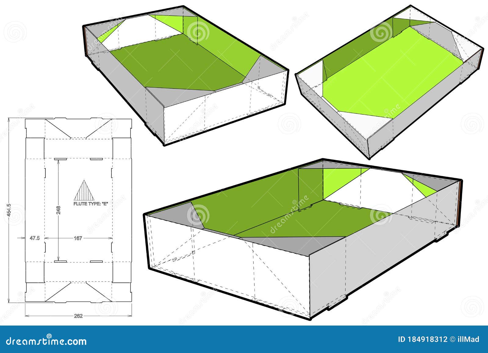 Stackable Retail Double Edge Box Internal Measurement 30 X 30+ 10 And ...