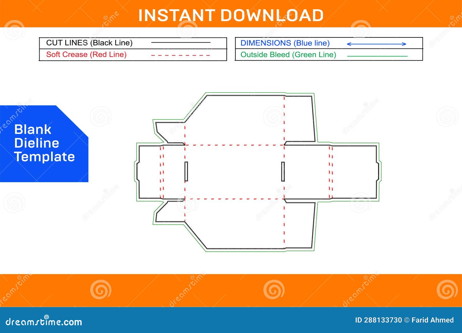Stackable Storage And Bin Box Dieline Template And 3D Box Design Easily ...