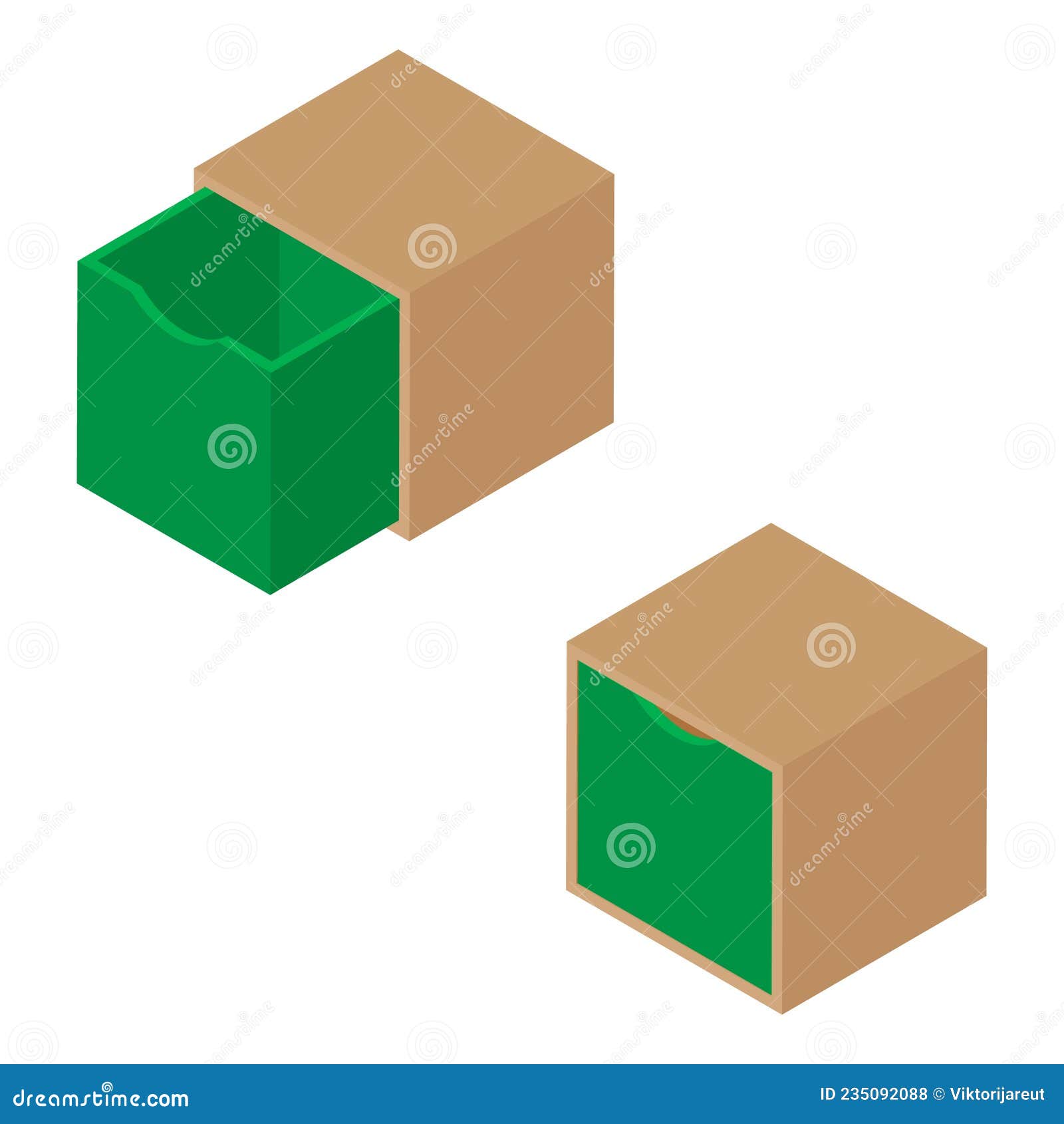 Stackable Storage Cube Toy Organizer Isolated on White Background ...