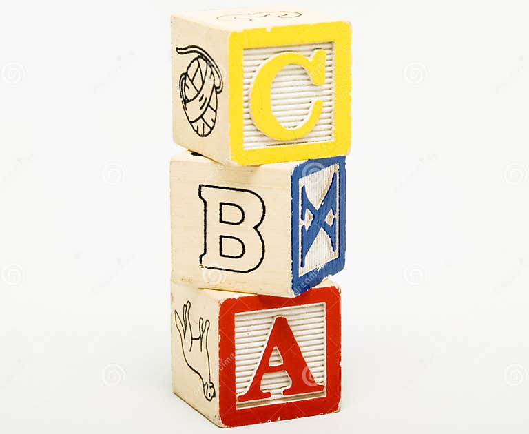 Stacked Alphabet Learning Cubes Stock Image - Image of smart, stacking ...