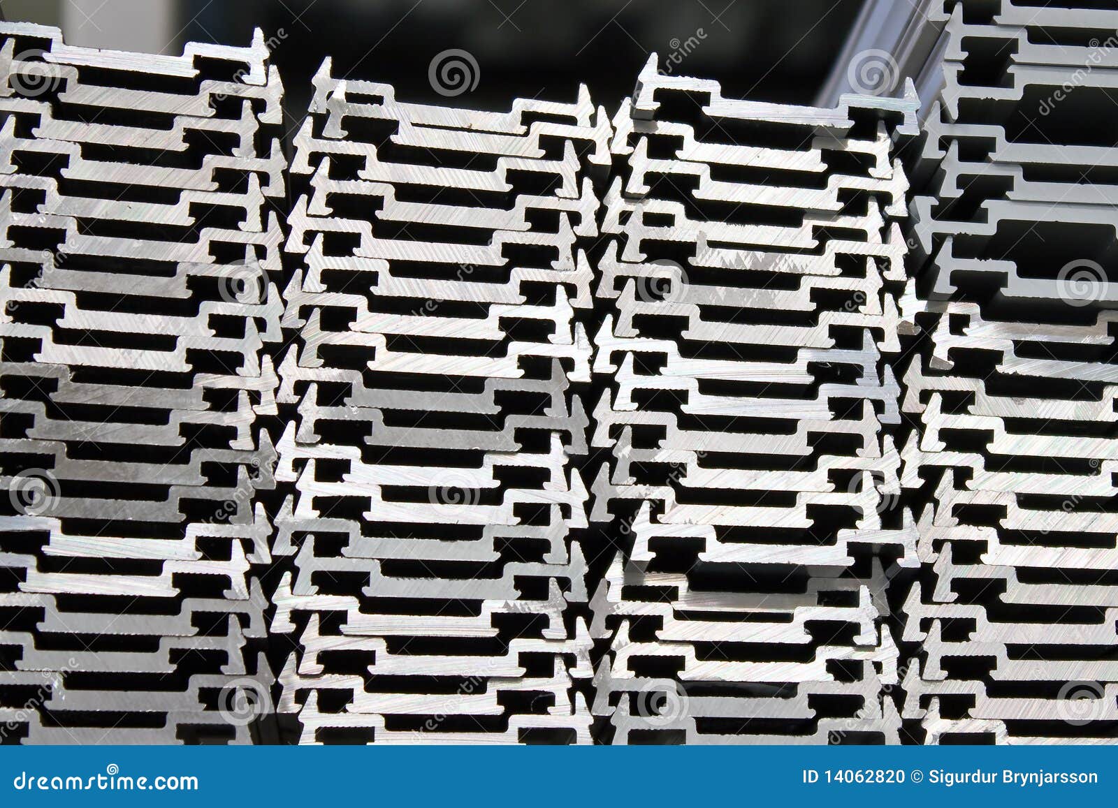 Stacked aluminum stock photo. Image of metal, industrial - 14062820