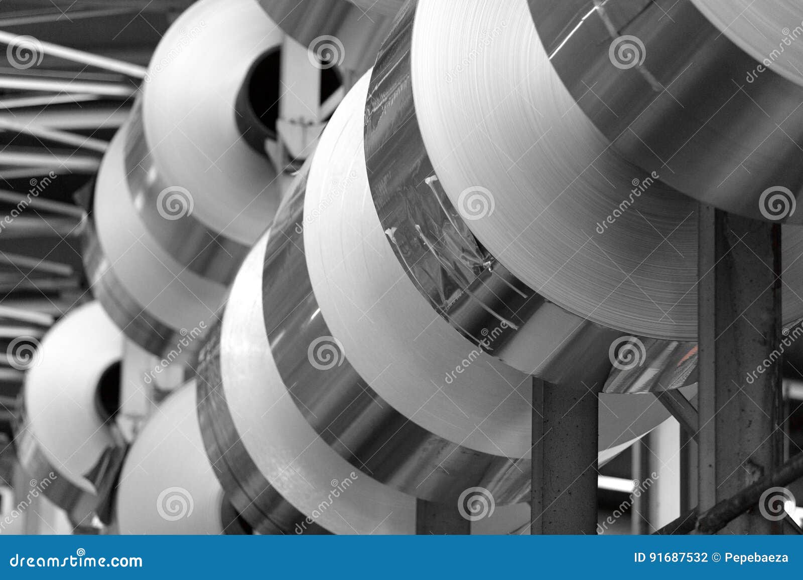 Stacked aluminum coils 2 stock photo. Image of stack - 91687532