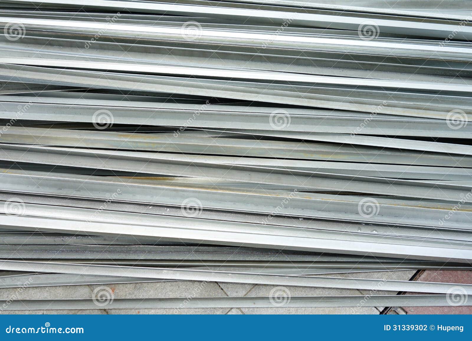 Stacked aluminum stock photo. Image of cities, aluminum - 31339302